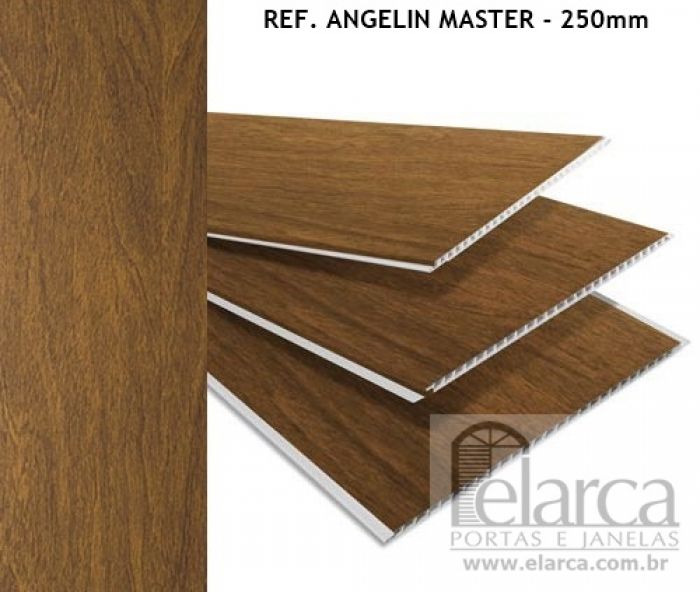 FORRO DE PVC JUNTA SECA AMADEIRADO 250x7mm - LINHA LAMINADO MASTER ...